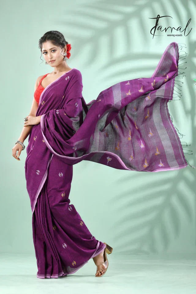 Buy Pure Cotton Jamdani Saree Online | Tamal Boutique